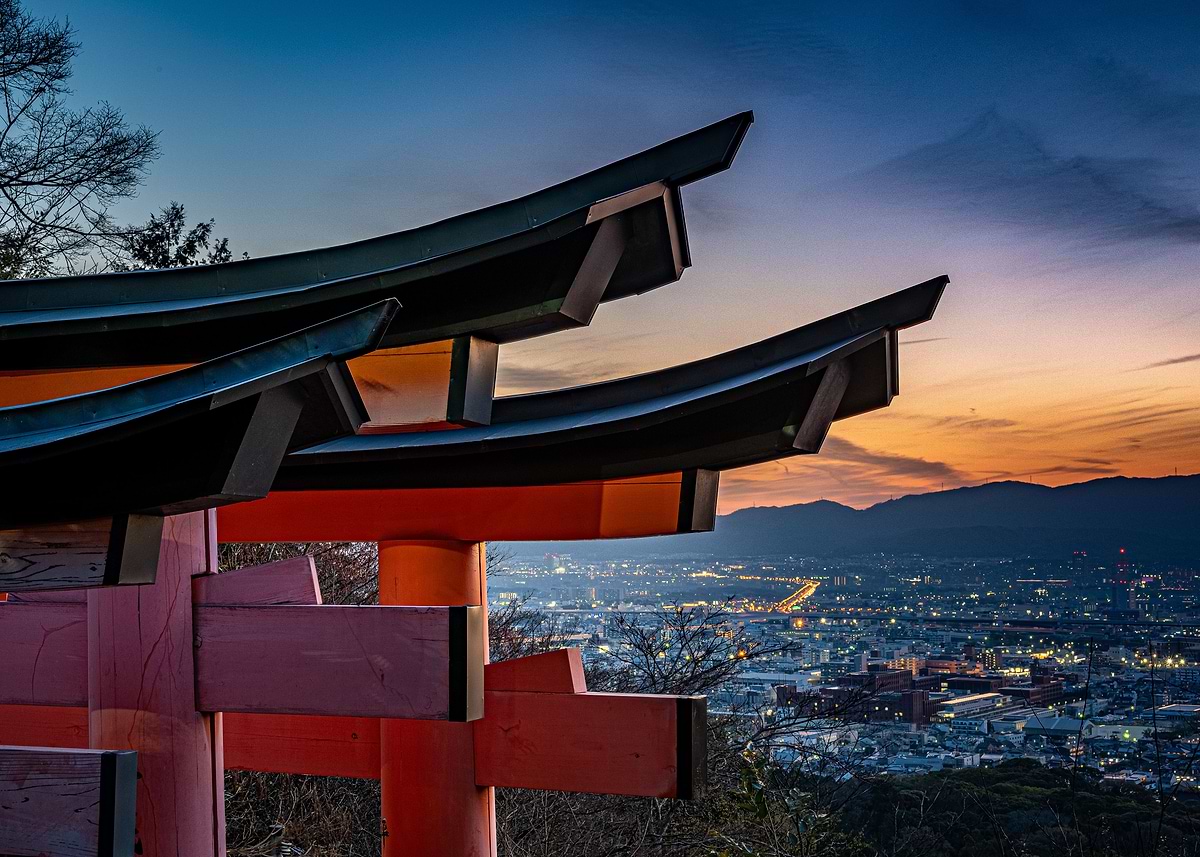 'Gate to the City' Poster, picture, metal print, paint by Azuchi Dragon ...