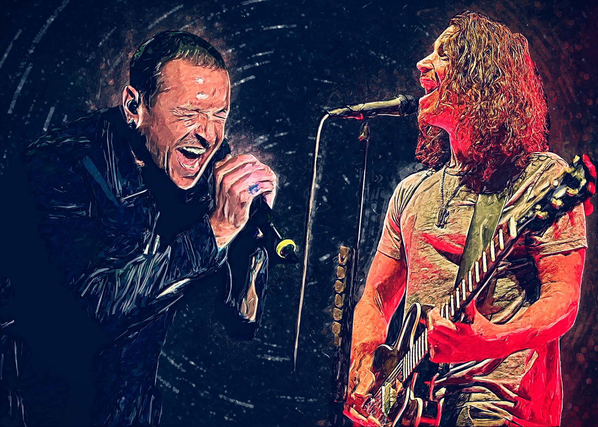 'Chris ft Chester' Poster, picture, metal print, paint by Masahiro Art ...