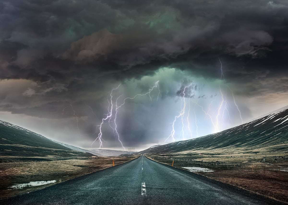 'Towards the Storm' Poster, picture, metal print, paint by Conceptual ...