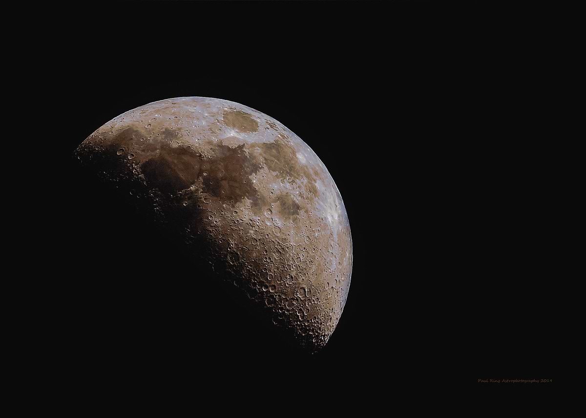 'Half Moon' Poster, picture, metal print, paint by Paul Ring | Displate