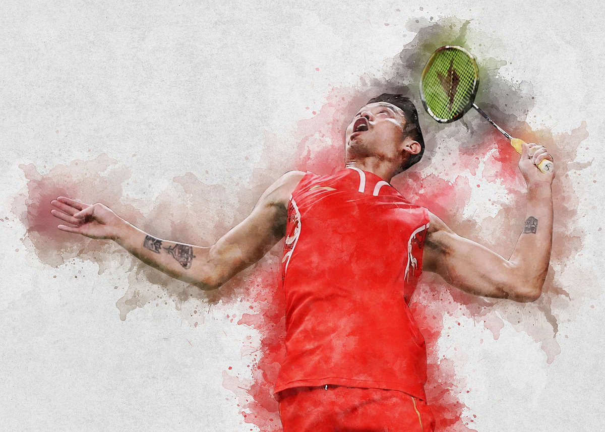 'Lin Dan' Poster, picture, metal print, paint by Ahmad Mursyid Saud ...