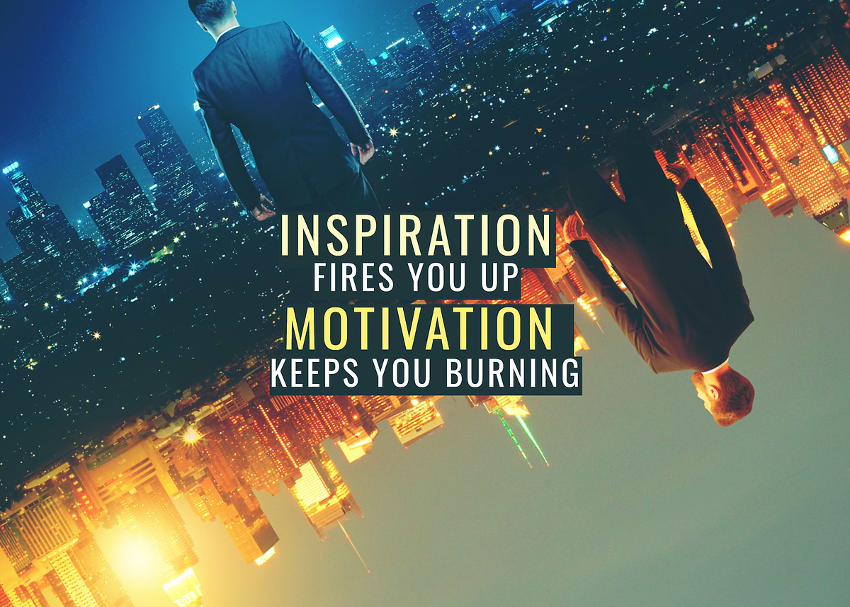 'Motivation and Inspiration' Poster, picture, metal print, paint by ...