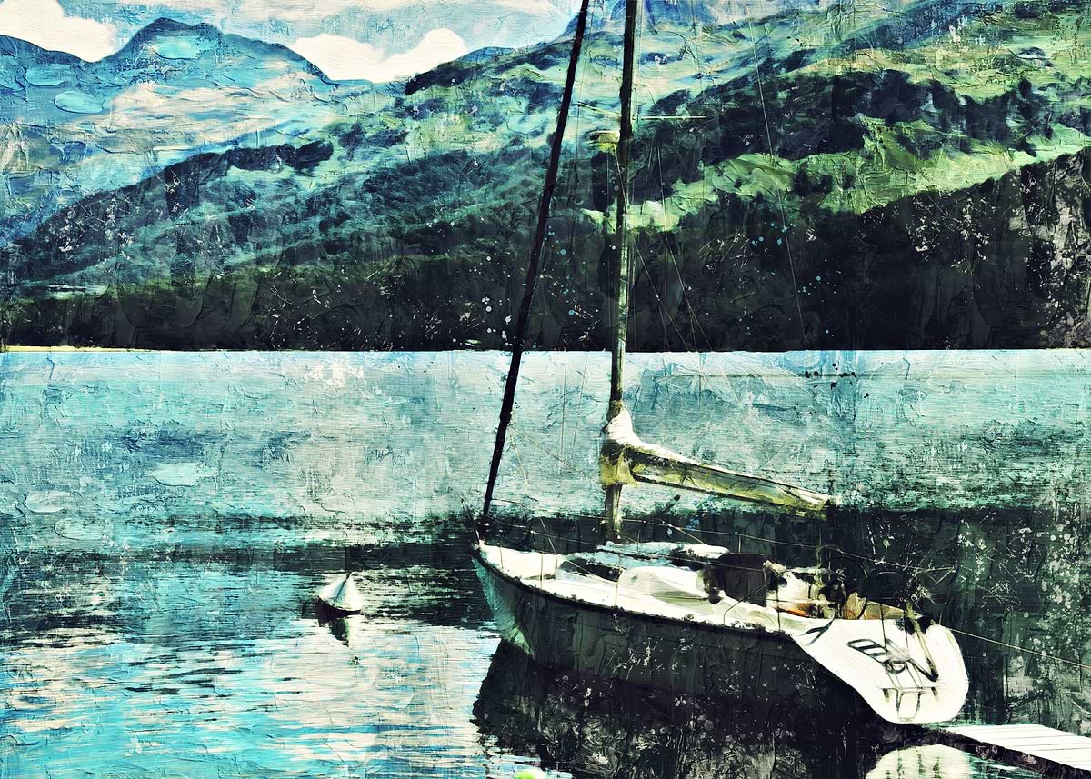 'Lean calm in the Silence' Poster, picture, metal print, paint by Oizy ...