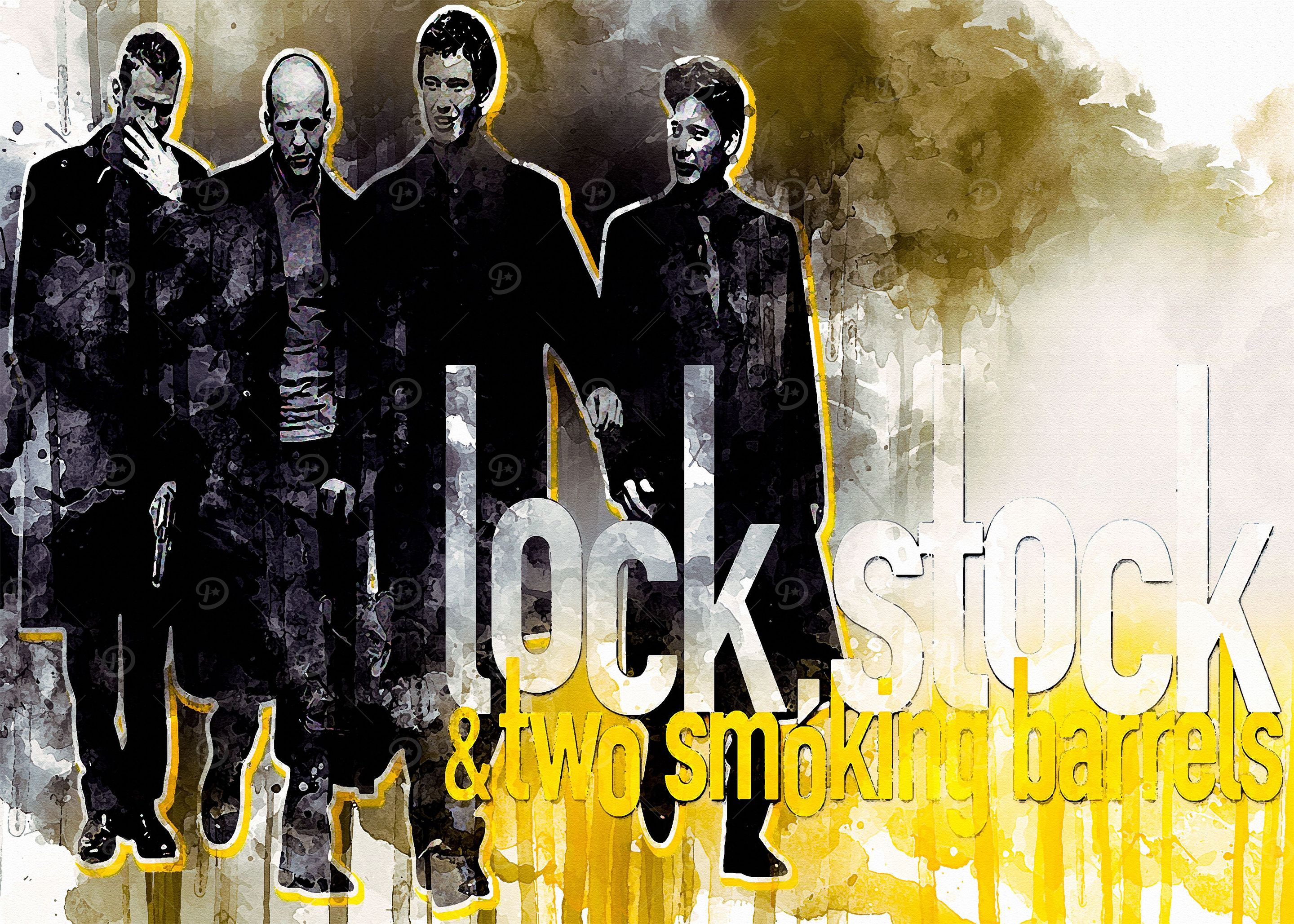 'Lock stock and two smoking' Poster, picture, metal print, paint by ...
