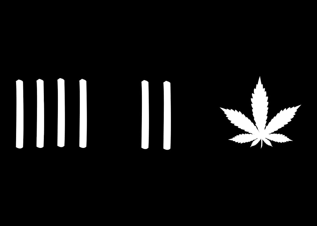 'Hanfblatt 420 Cannabis Mar' Poster, picture, metal print, paint by ...