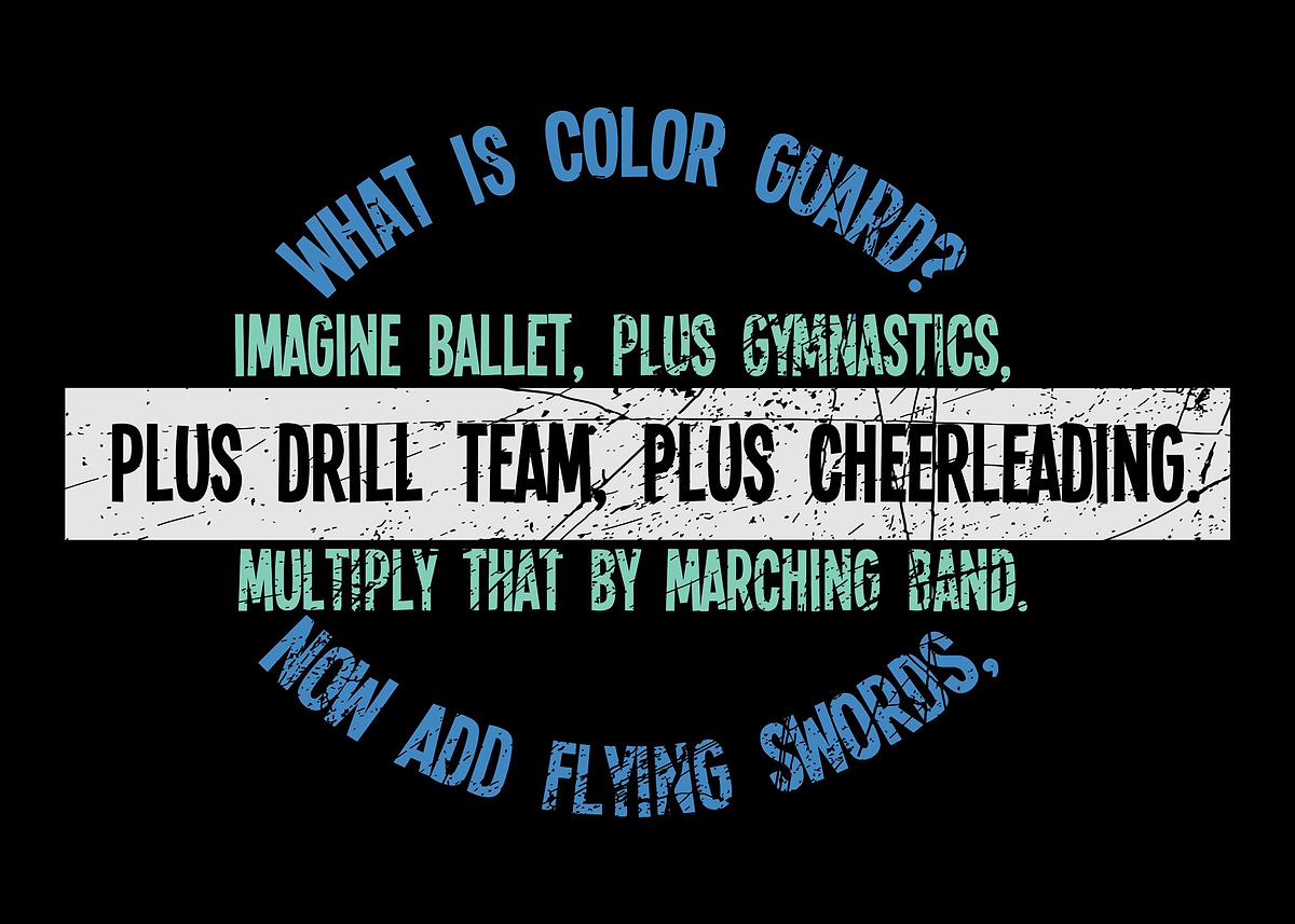 'What Is Color Guard For Ma' Poster, picture, metal print, paint by Uwe ...