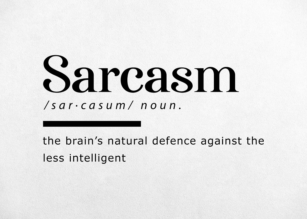 'Funny Definition Sarcasm' Poster, picture, metal print, paint by Team ...