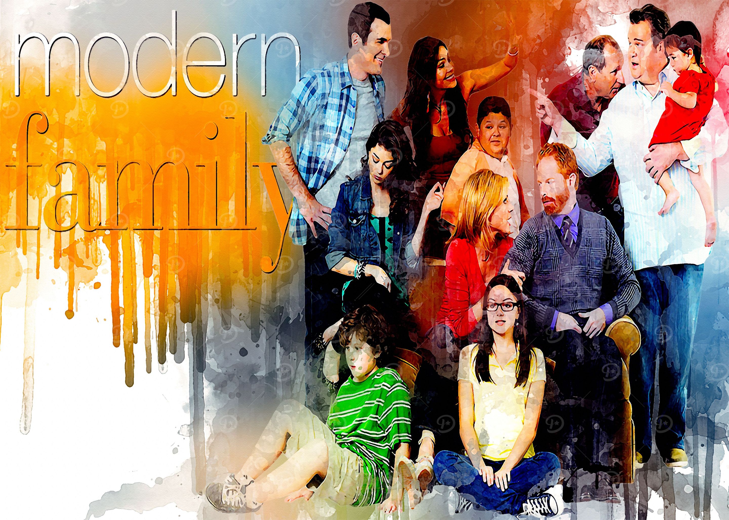 'Modern Family 1' Poster, picture, metal print, paint by Vivienne ...