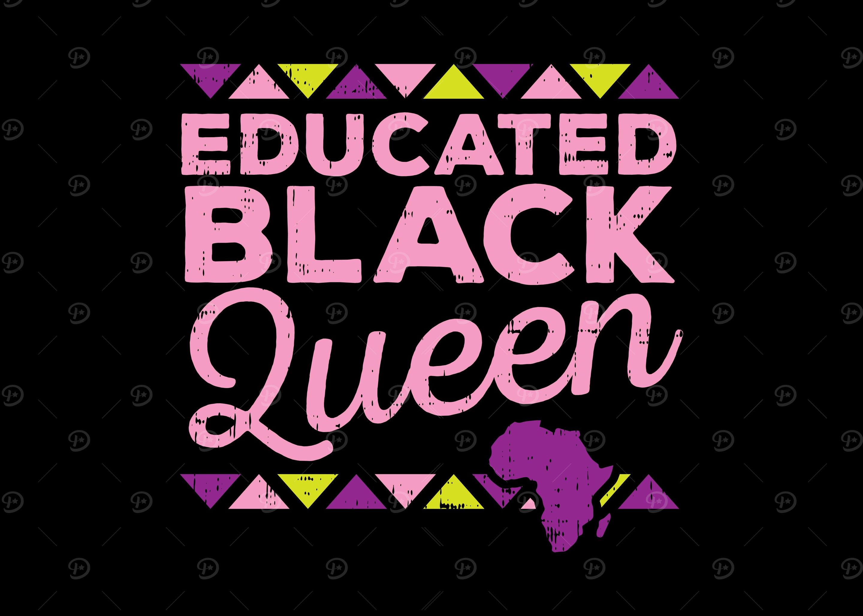 'Educated Black Queen' Poster, picture, metal print, paint by ...