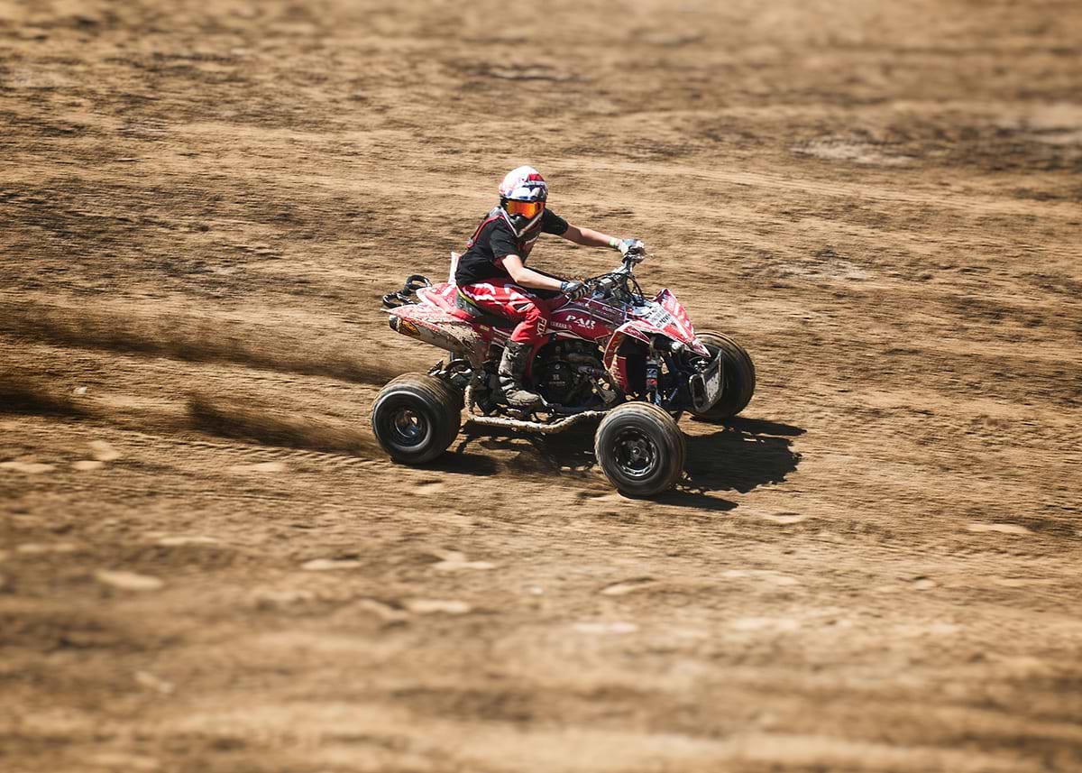 'Quad race' Poster, picture, metal print, paint by MilGraphics | Displate