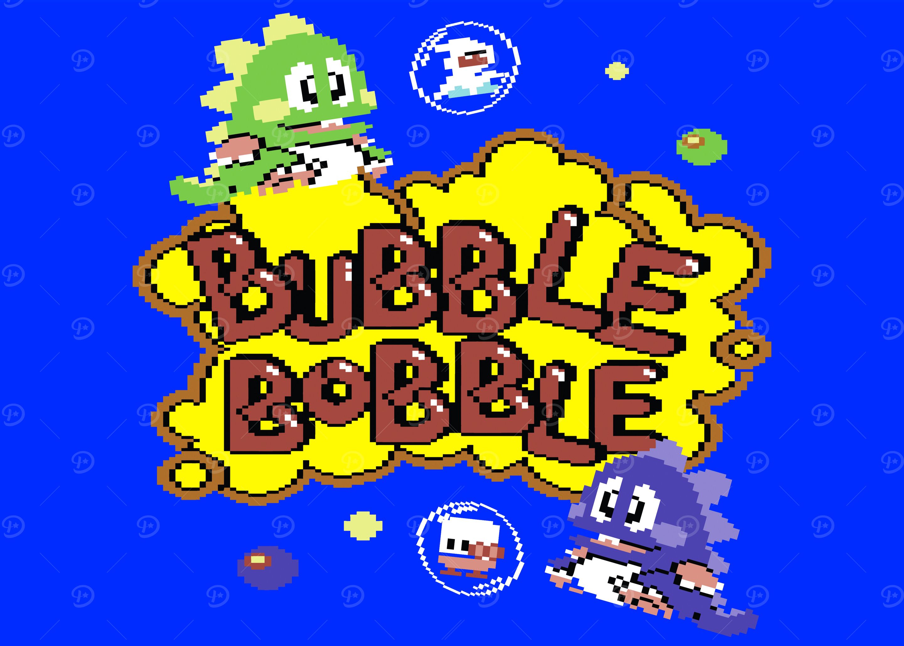 'Bubble Bobble' Poster, picture, metal print, paint by Chris Corkin ...