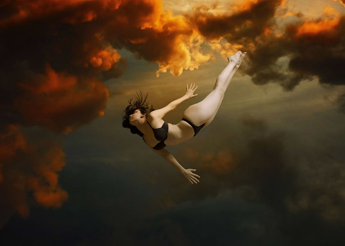 'Free Fallin' Poster, picture, metal print, paint by Claudia McKinney ...