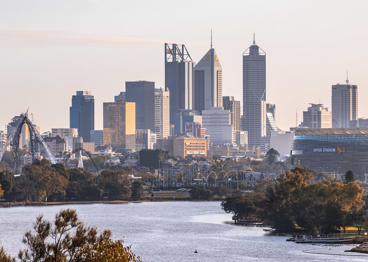 'Perth Skyline' Poster, picture, metal print, paint by Enzo Sultan ...