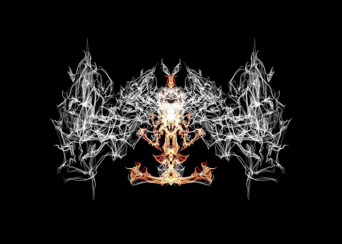 'Abstract fractal evil' Poster, picture, metal print, paint by NAMA ...