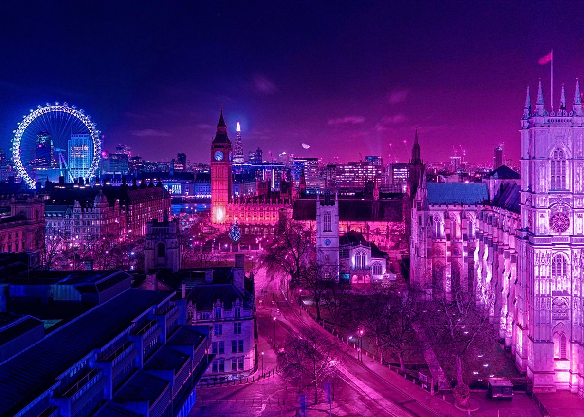 'London' Poster, picture, metal print, paint by Tobasiano | Displate