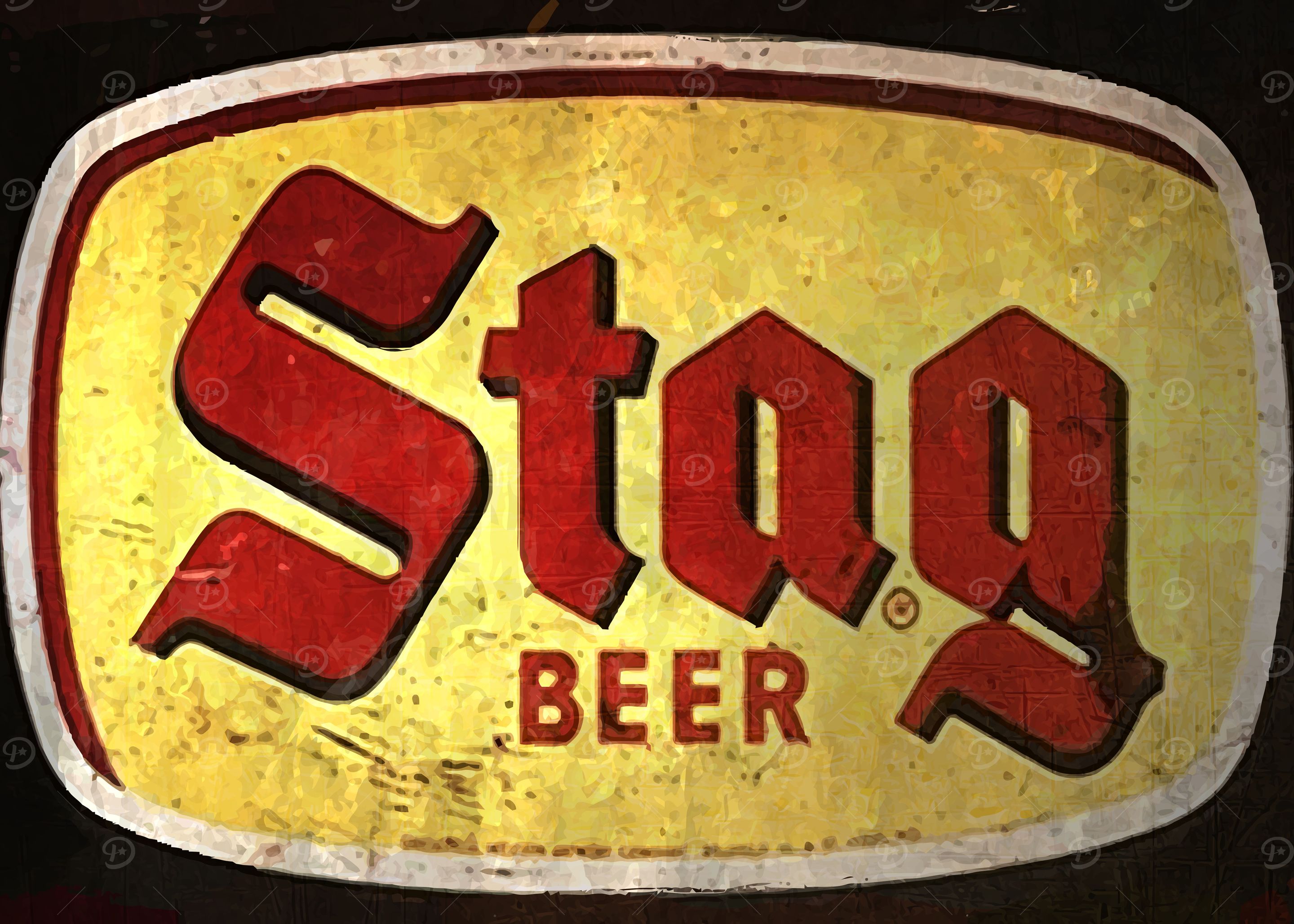 'Beer Stag' Poster, picture, metal print, paint by akyanyme dotcom ...
