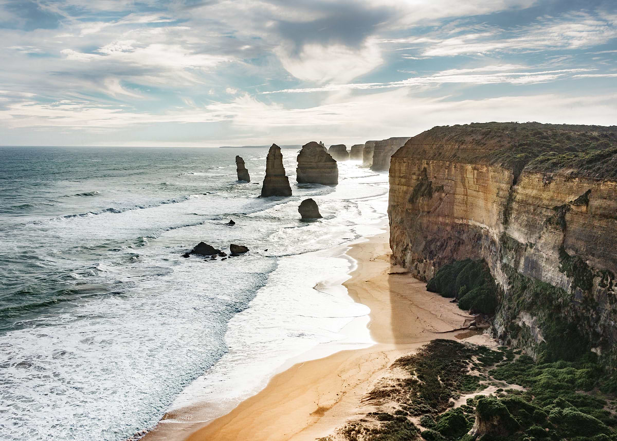 'Australia Beach Ocean' Poster, picture, metal print, paint by Max Ronn ...