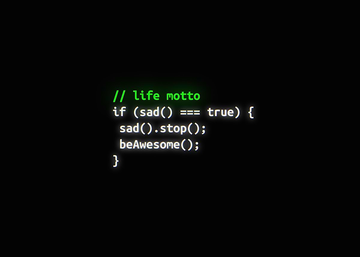 'If Sad Code Hack' Poster, picture, metal print, paint by Bruno Macedo ...