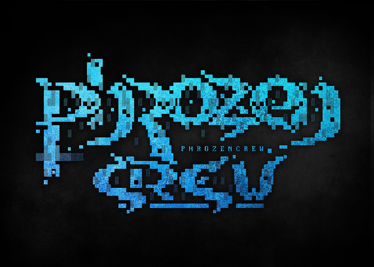 'Phrozen Crew PC Logo Warez' Poster, picture, metal print, paint by ...