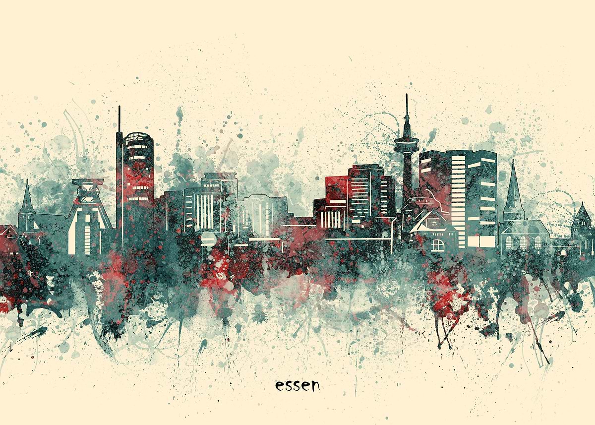 'essen artistic 3' Poster, picture, metal print, paint by Bekim Art ...