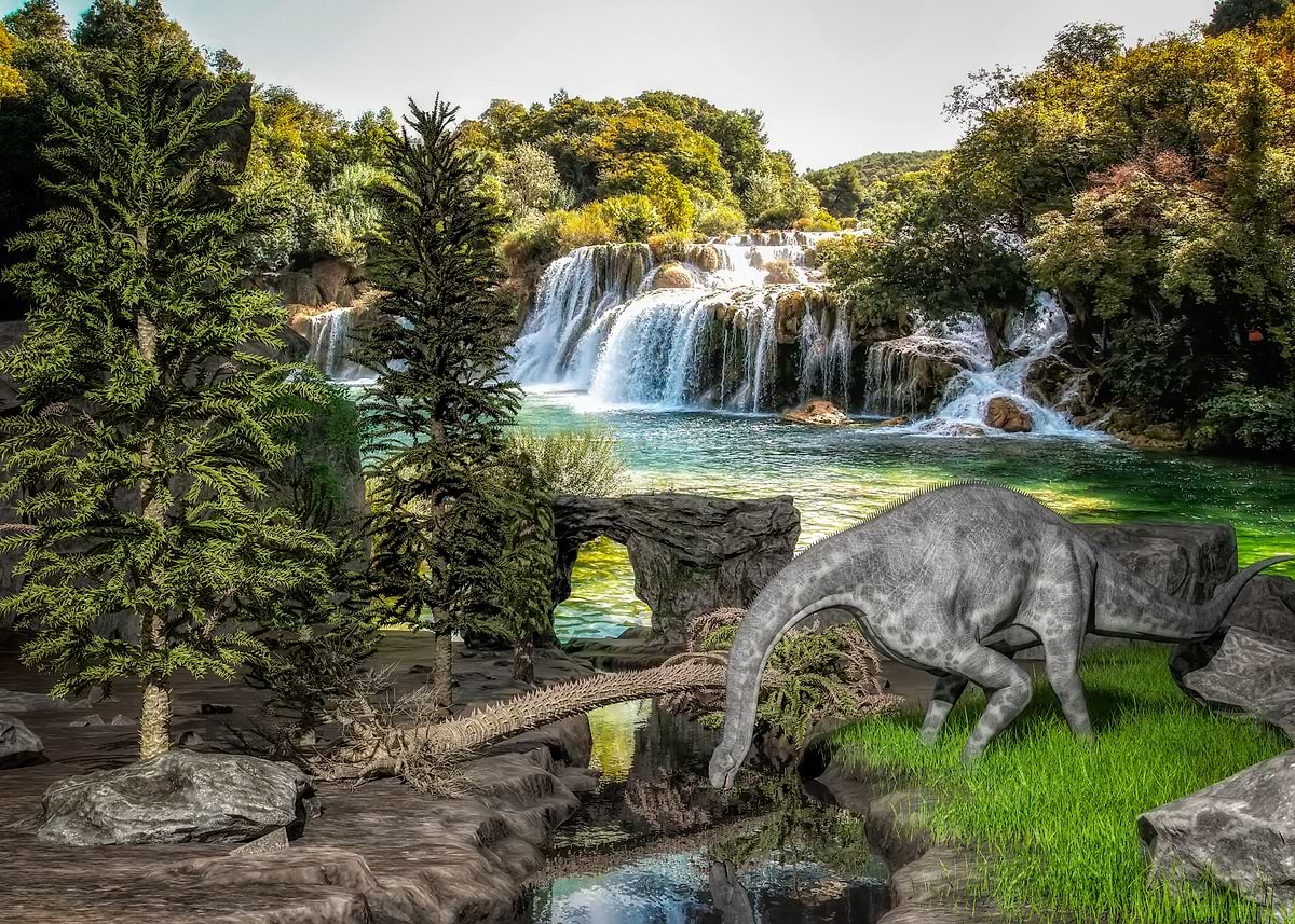 'Cetiosaurus' Poster, picture, metal print, paint by Alain Gaymard ...