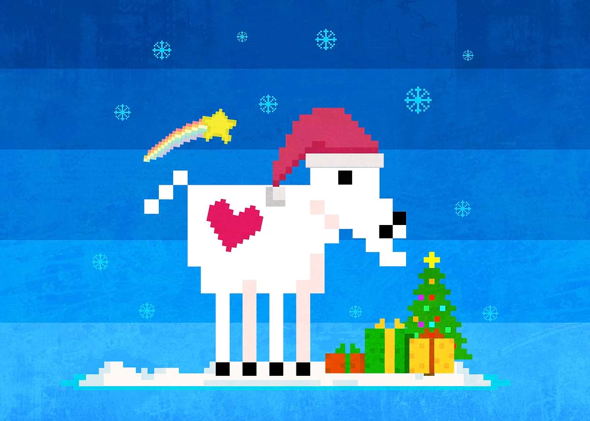 'Christmas Fake Reindeer' Poster, picture, metal print, paint by Timo ...