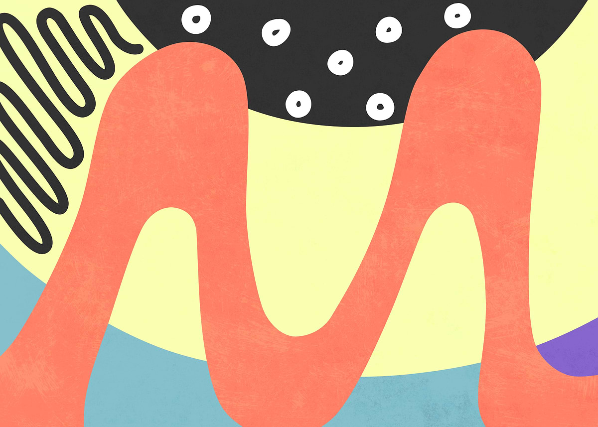 'Waves 18' Poster, picture, metal print, paint by amini54 | Displate