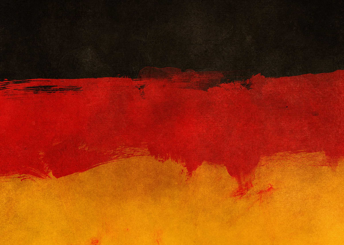'Germany flag' Poster, picture, metal print, paint by Sam Kal | Displate