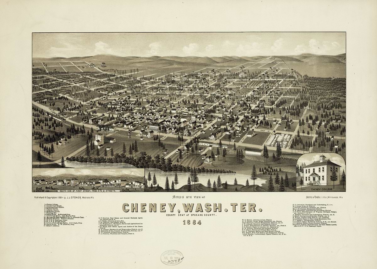 'Cheney Washington 1884' Poster, picture, metal print, paint by Janice ...
