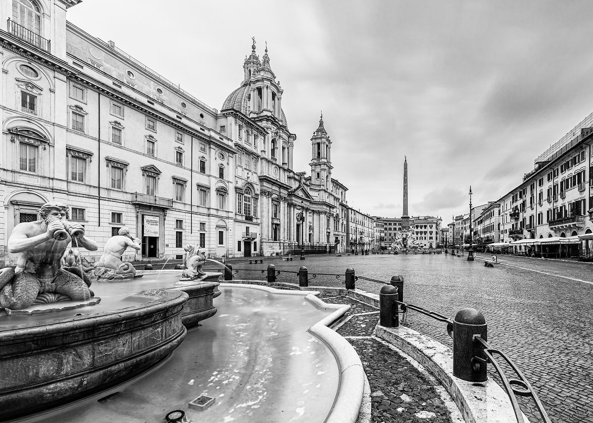 'Piazza Navona in Rome' Poster, picture, metal print, paint by Giuseppe ...