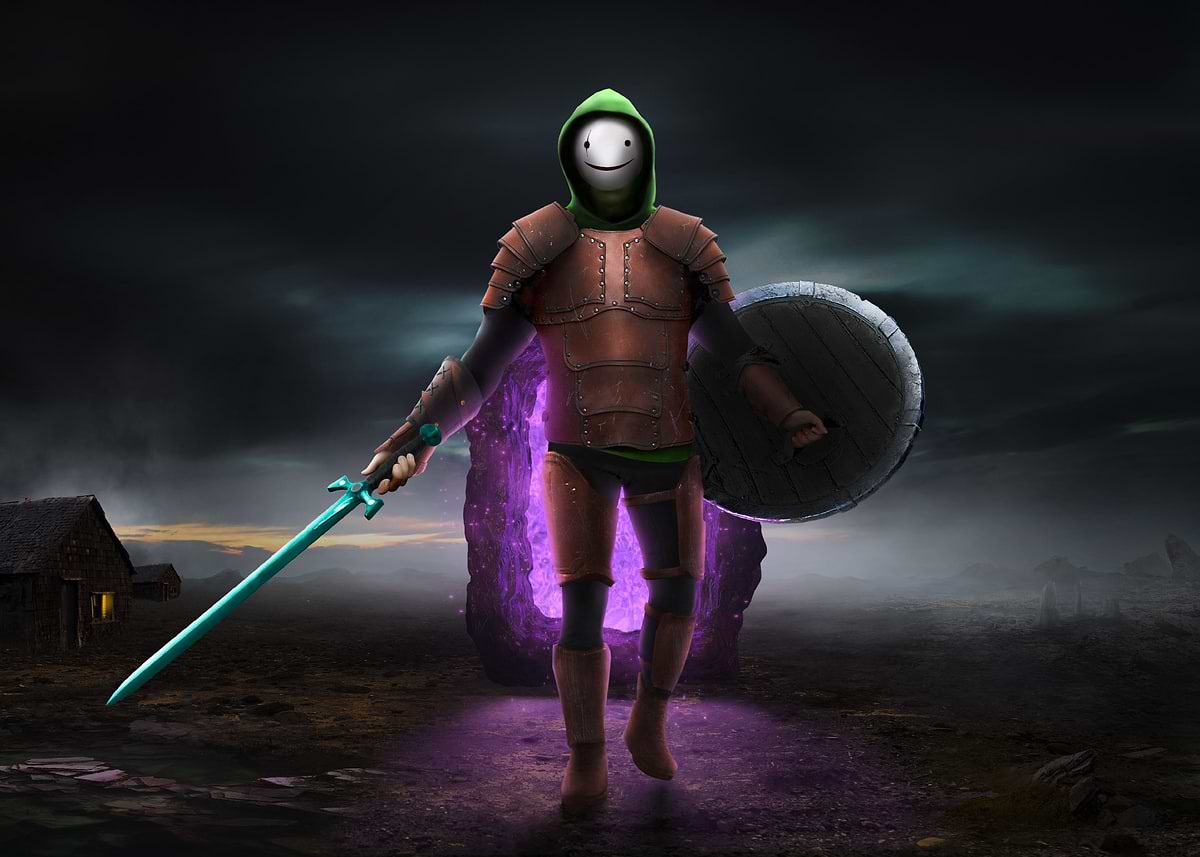 'Dream Minecraft Fan Art' Poster, picture, metal print, paint by sixth ...