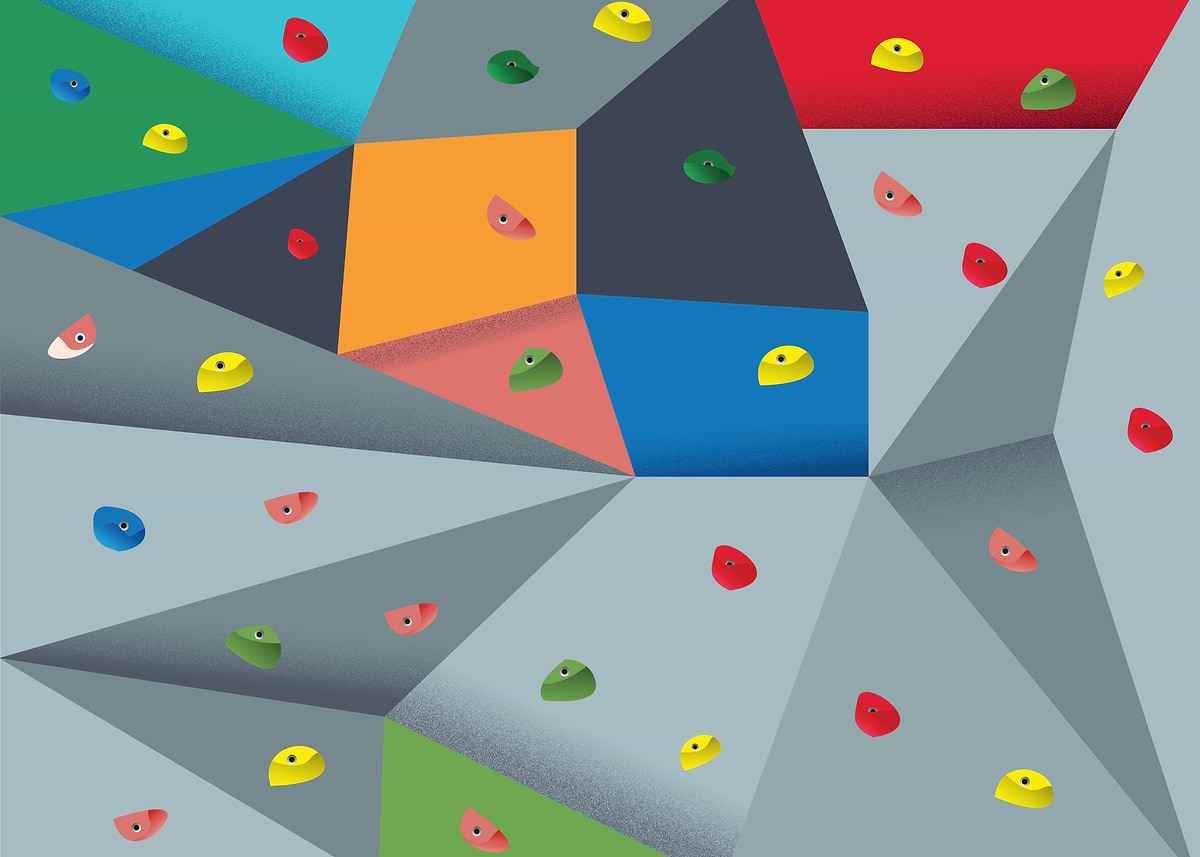 'Bouldering Sport Vol 10' Poster, picture, metal print, paint by ...