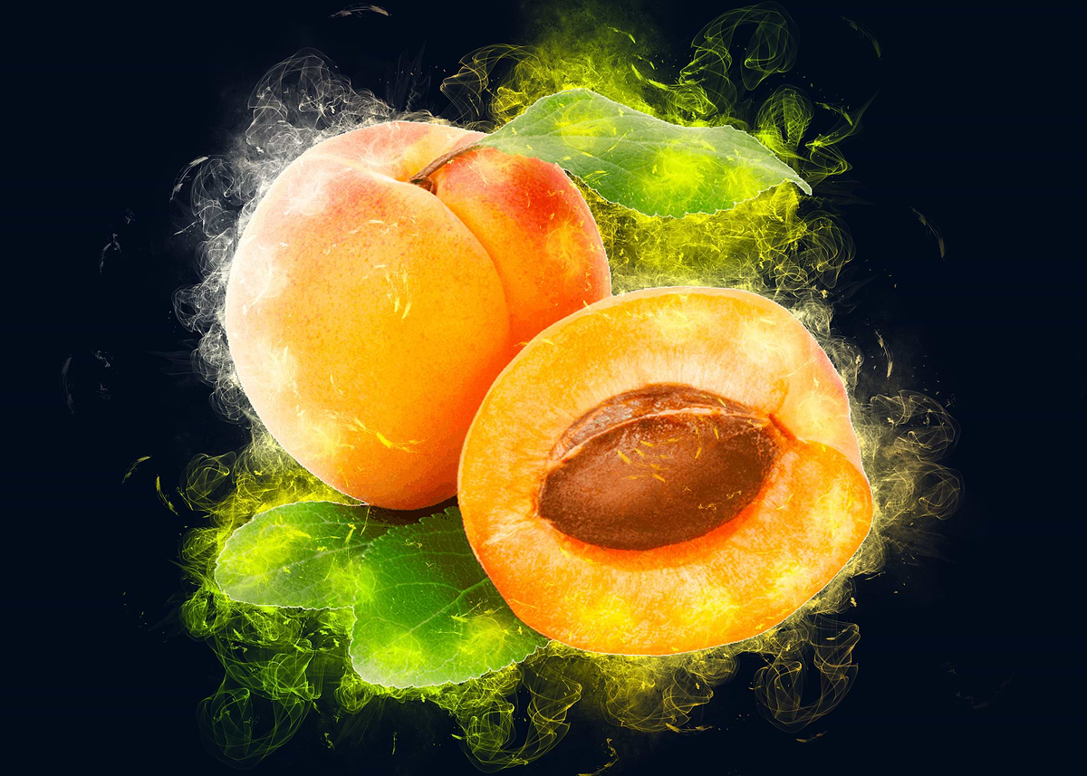 'apricots smoke' Poster, picture, metal print, paint by shiner artist ...
