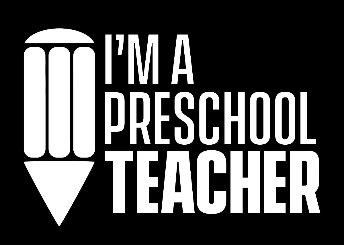 'Im a Preschool Teacher' Poster, picture, metal print, paint by ...