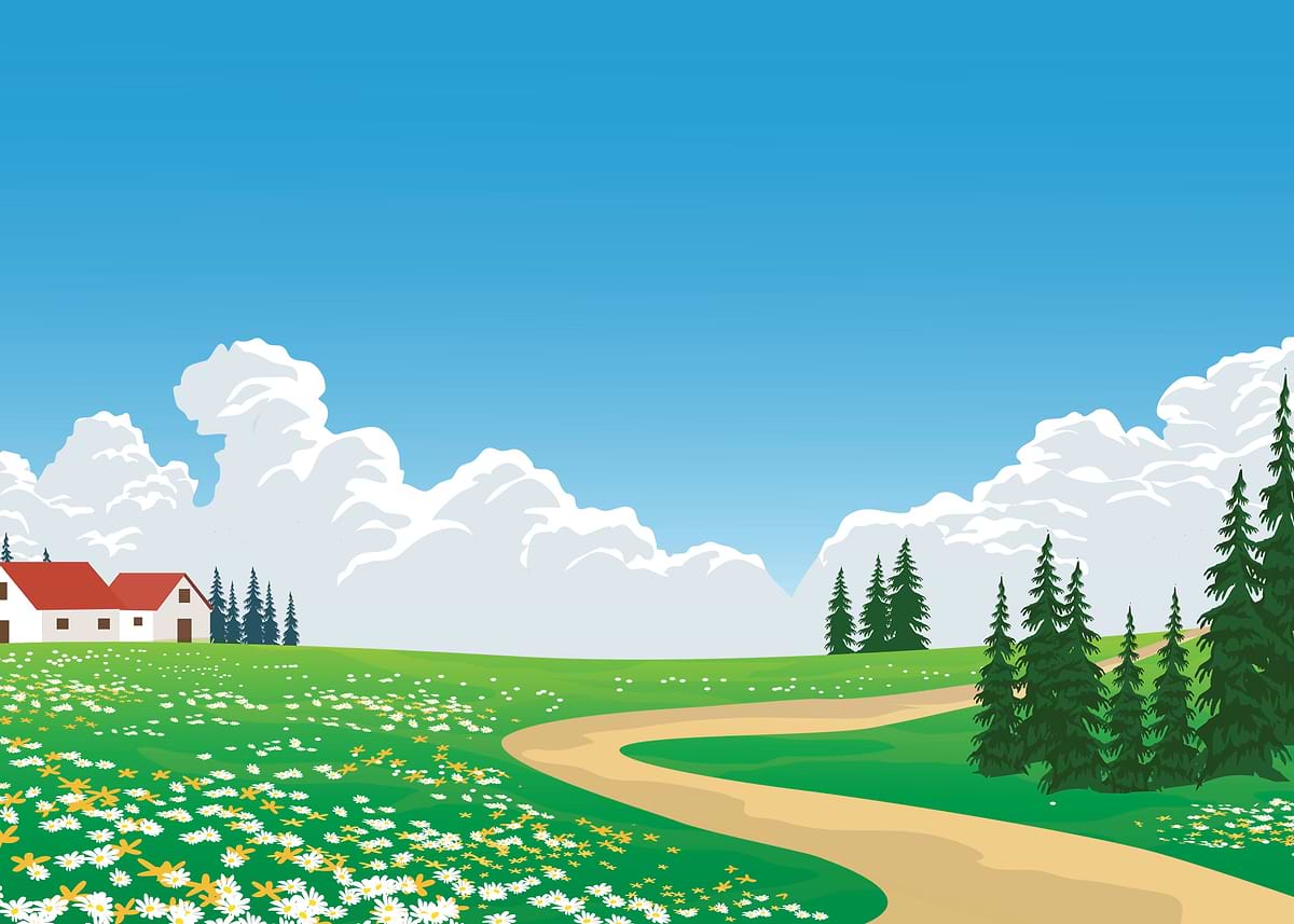 'Spring Nature' Poster, picture, metal print, paint by Elain | Displate