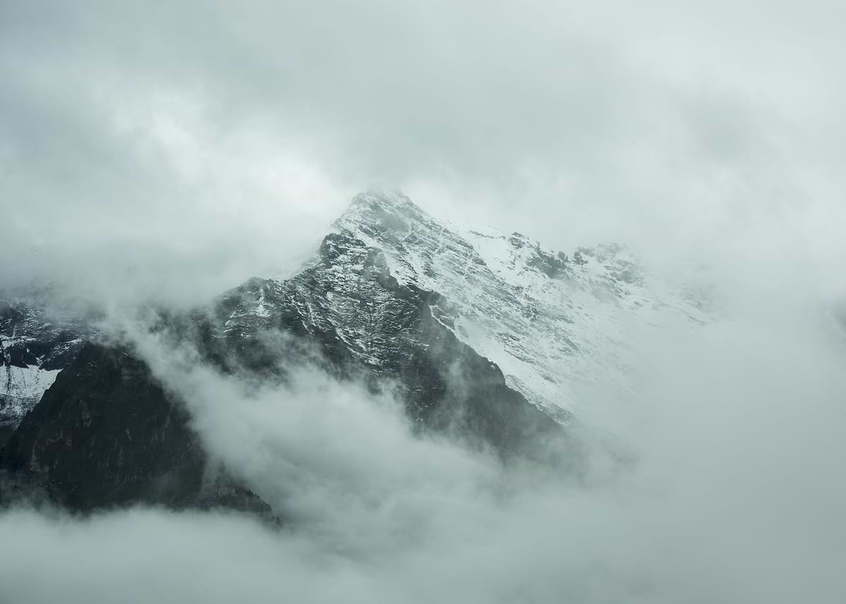'Summit mountain scape ' Poster, picture, metal print, paint by Stephen ...