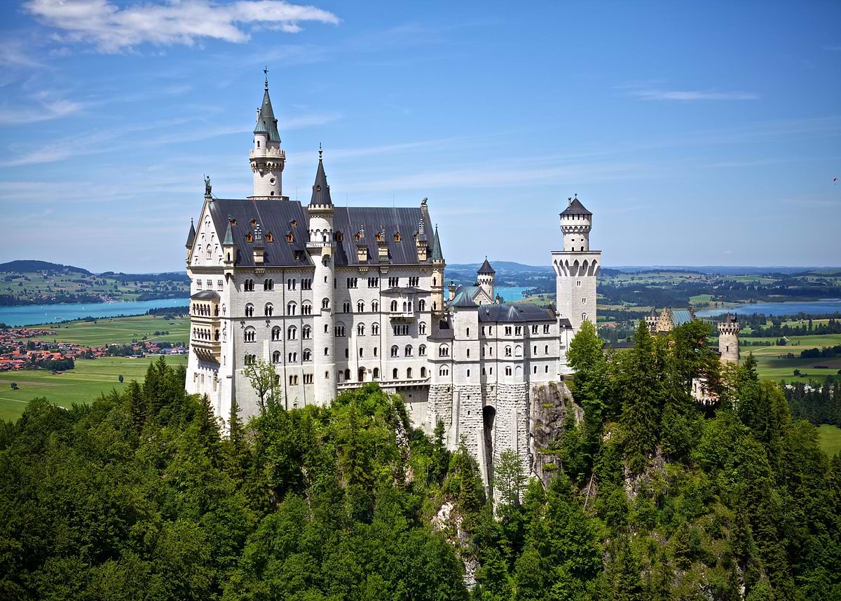 'Castle Neuschwanstein' Poster, picture, metal print, paint by Max Ronn ...