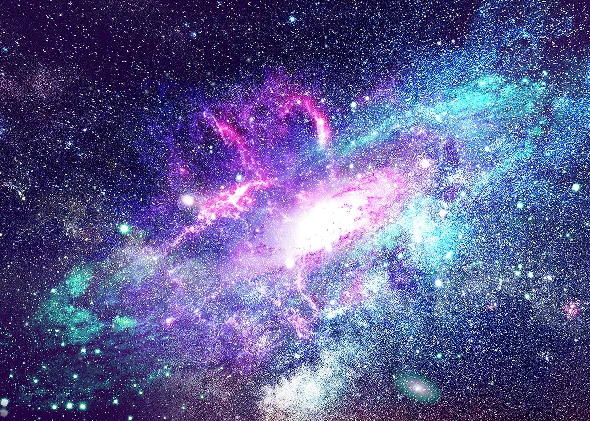 'Space Galaxy Texture 39' Poster, picture, metal print, paint by Aloke ...