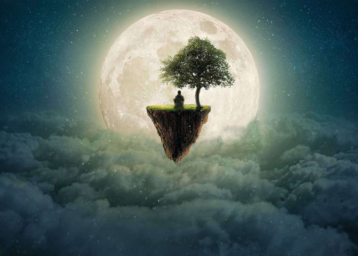 'Floating Island' Poster, picture, metal print, paint by Pedro Monteiro ...