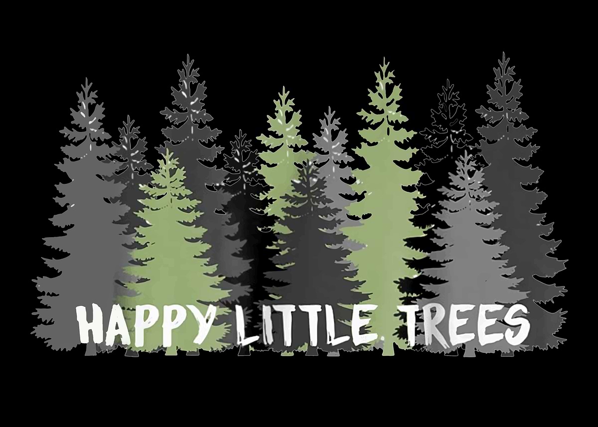 'Happy Little Trees' Poster, picture, metal print, paint by Poster For ...