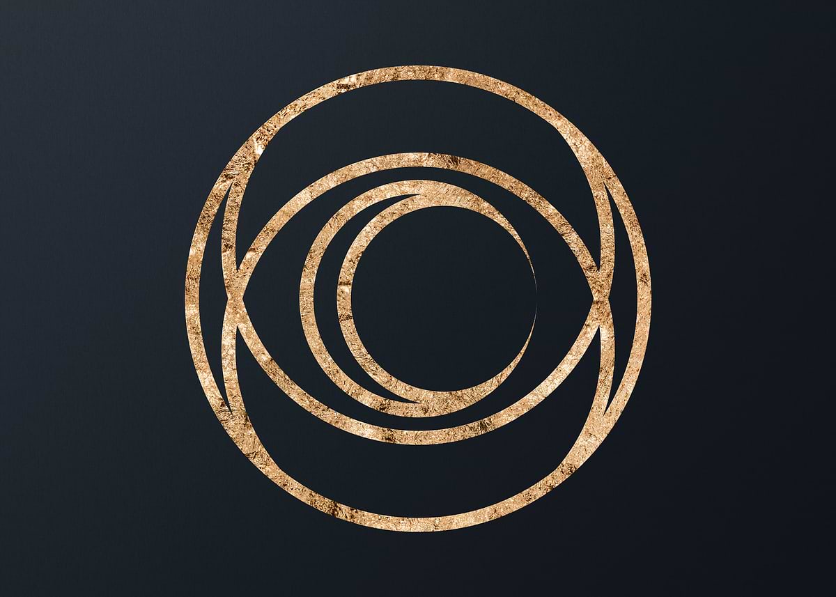 'Gold Sacred Geometry Glyph' Poster, picture, metal print, paint by ...
