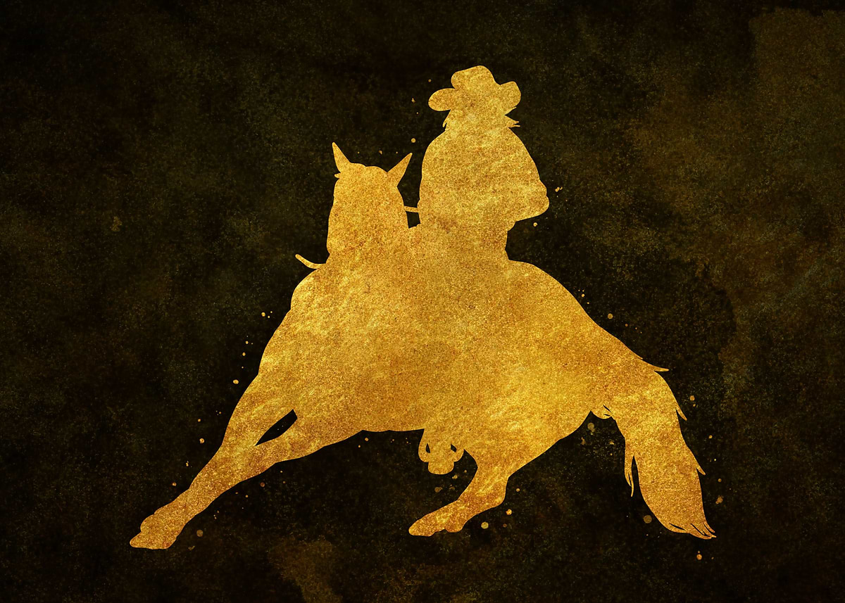 'Barrel Racing' Poster, picture, metal print, paint by Yahya Art | Displate