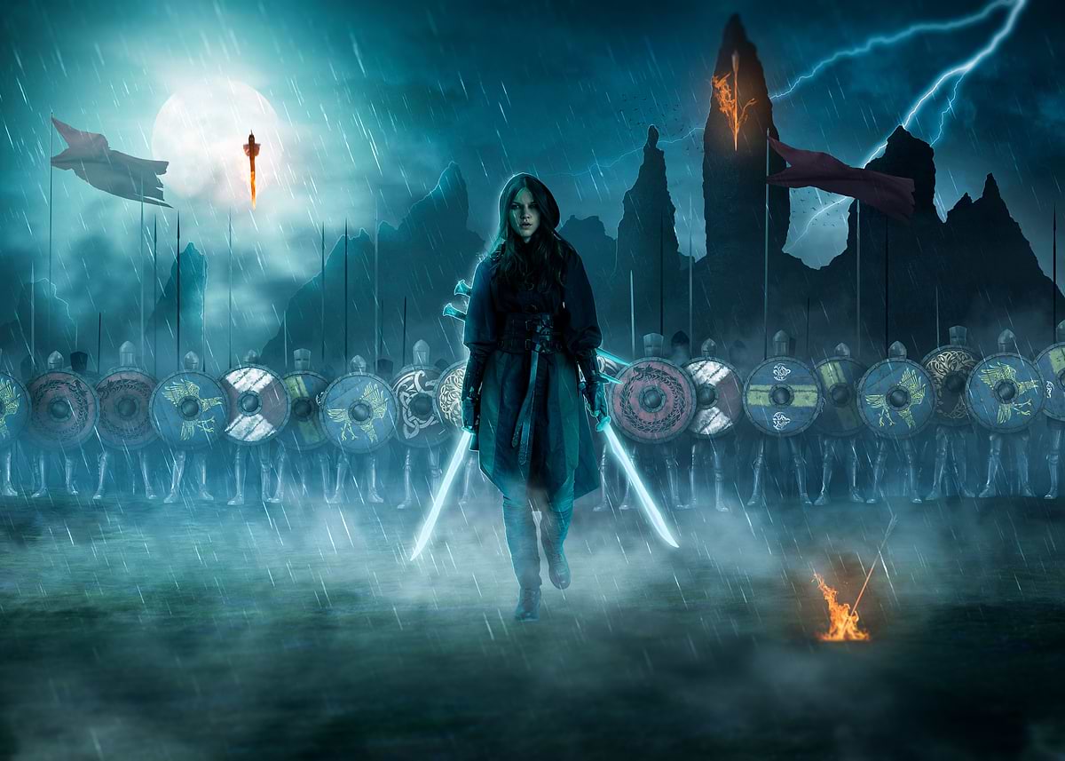 'Warrior Princess' Poster, picture, metal print, paint by Alex Perkins ...