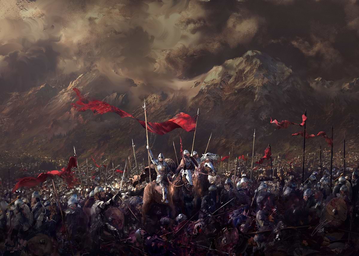 'Battlefield' Poster, picture, metal print, paint by Julian | Displate