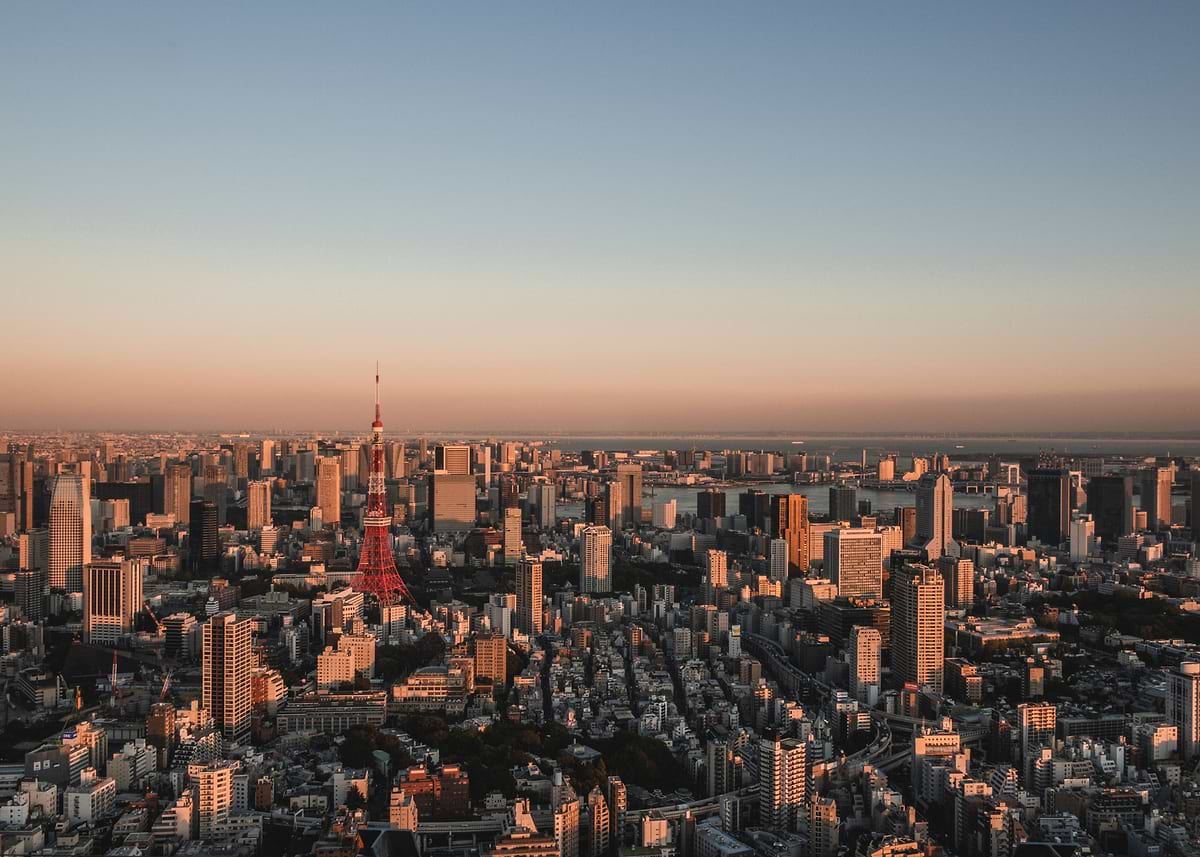 'Tokyo Tower at sunset' Poster, picture, metal print, paint by Marcel ...