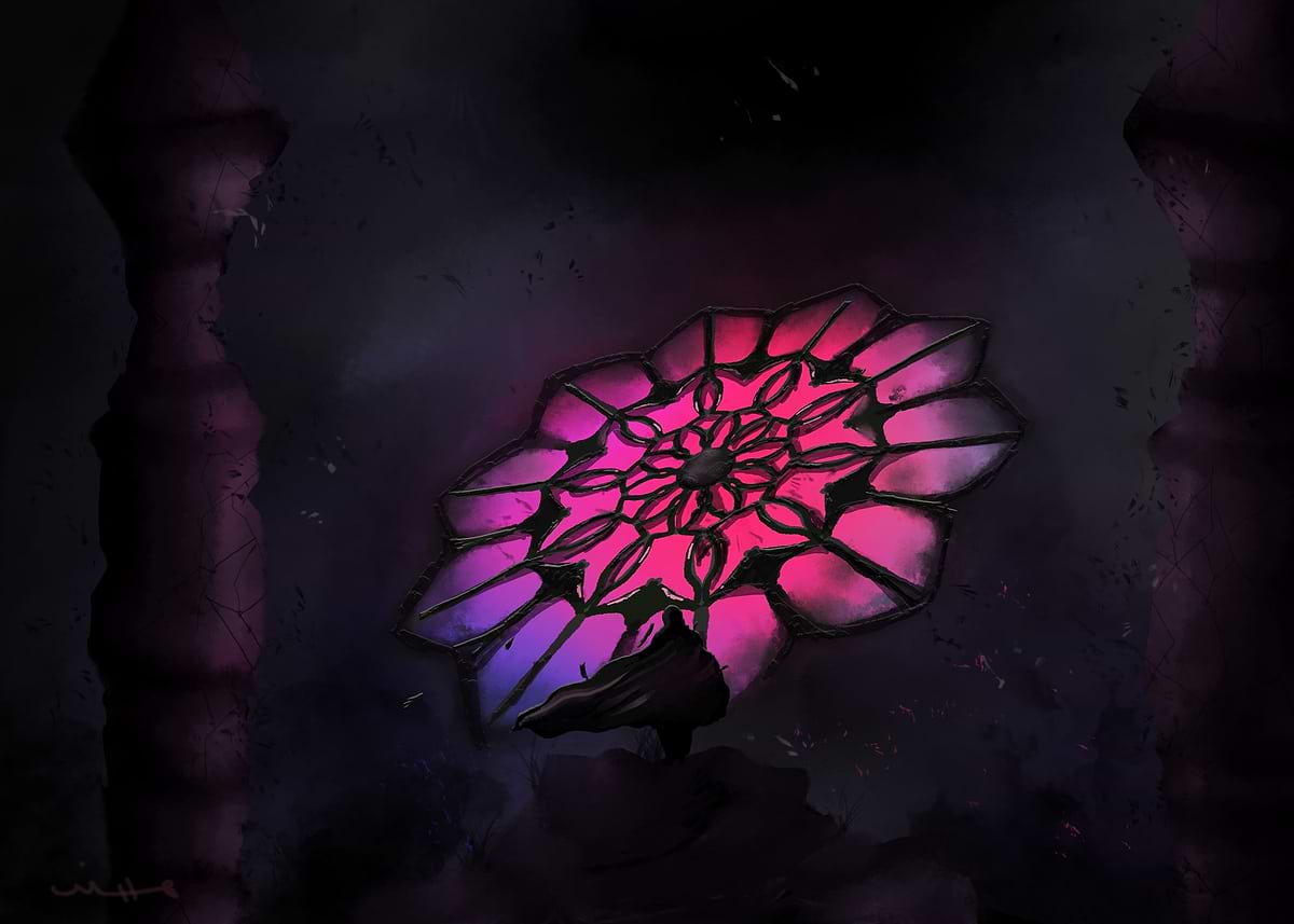 'The Gate' Poster, picture, metal print, paint by Hind Boucherit | Displate