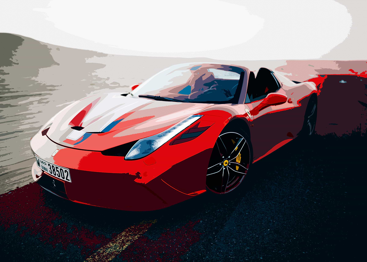 'Ferrari Enzo Car' Poster, picture, metal print, paint by Motivation ...