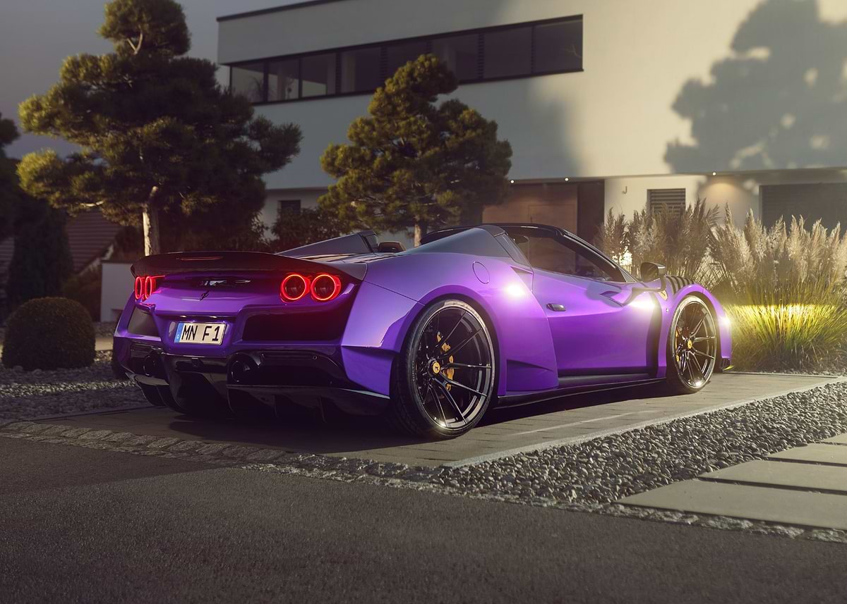 'Ferrari F8 Novitec Back' Poster, picture, metal print, paint by Ralf ...