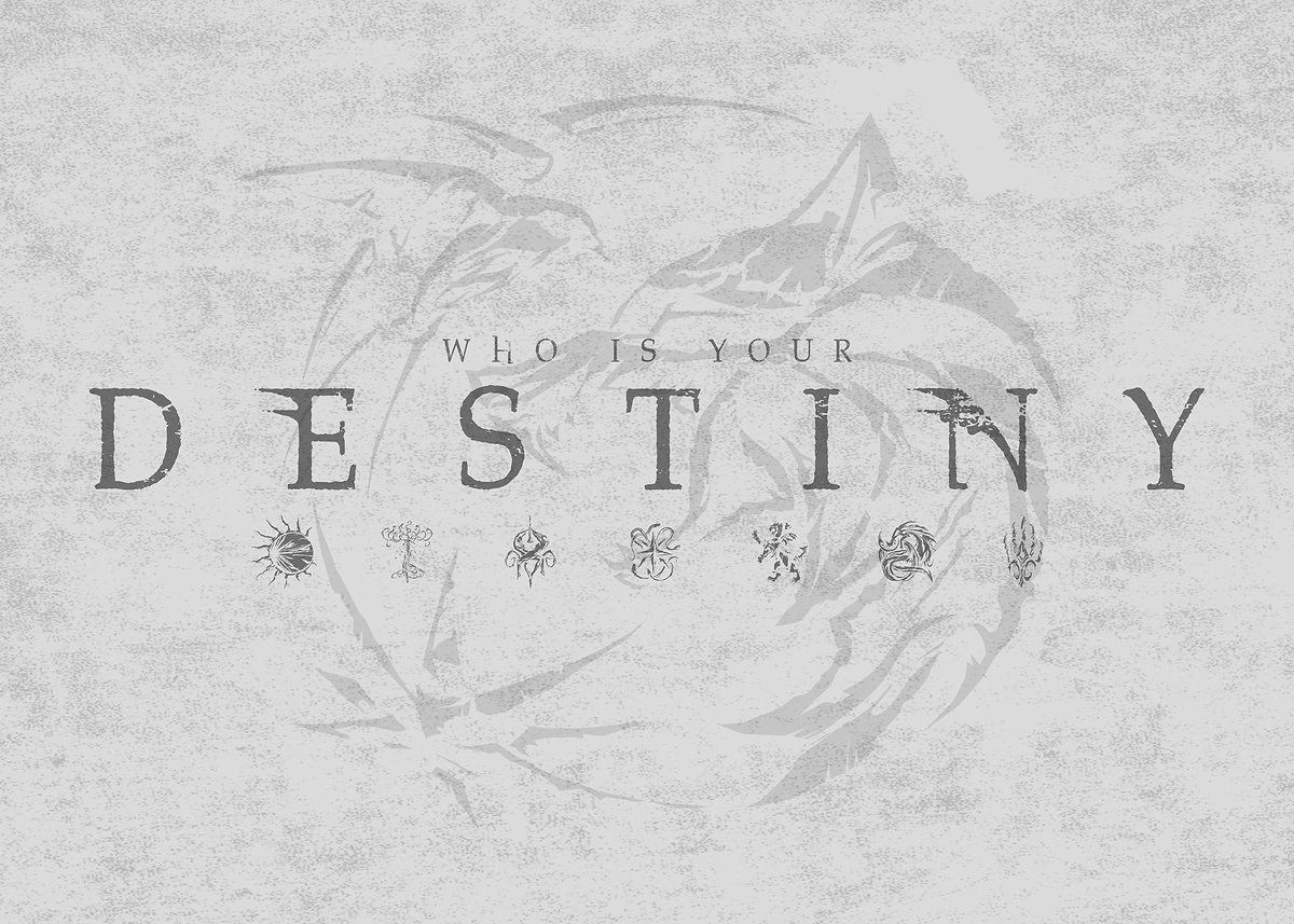 'Witcher Destiny' Poster, picture, metal print, paint by The Witcher ...