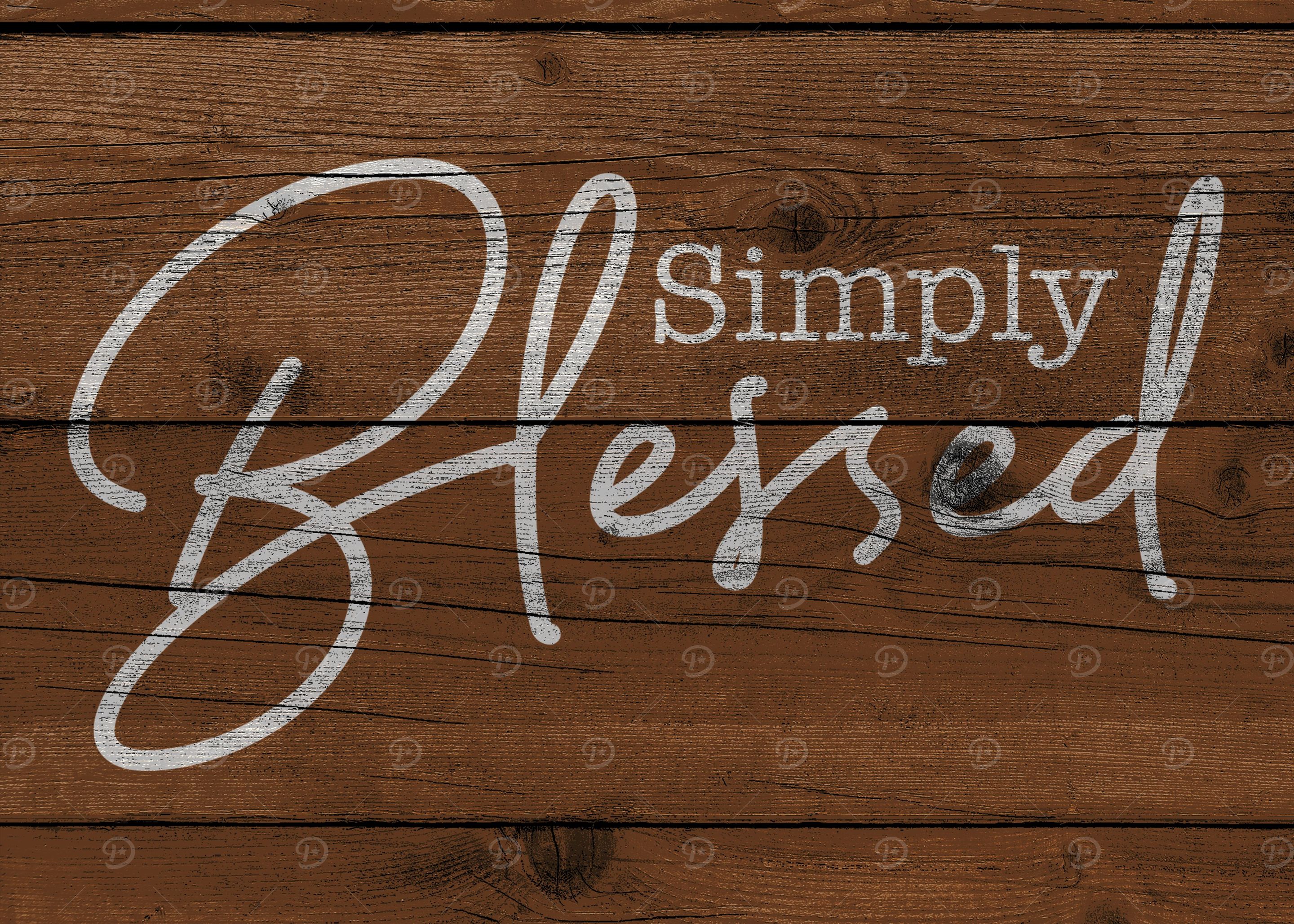 'Simply Blessed' Poster, picture, metal print, paint by Van Zelman ...